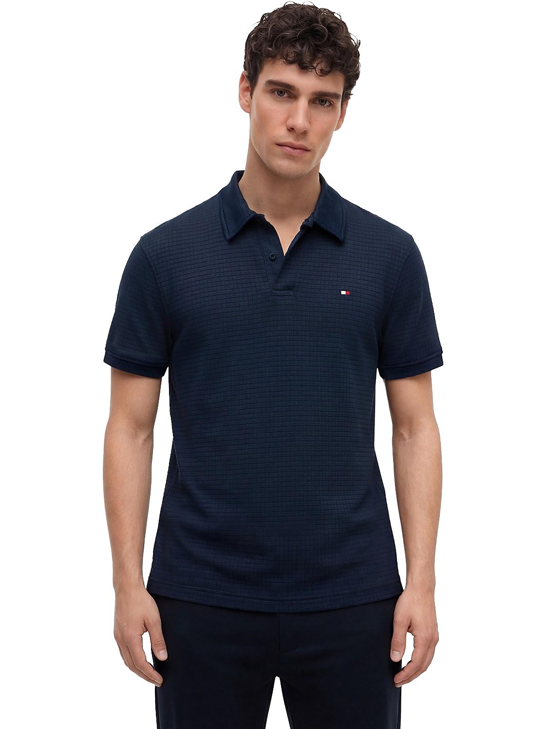 TOMMY HILFIGER men's th performance regular fit flex polo -